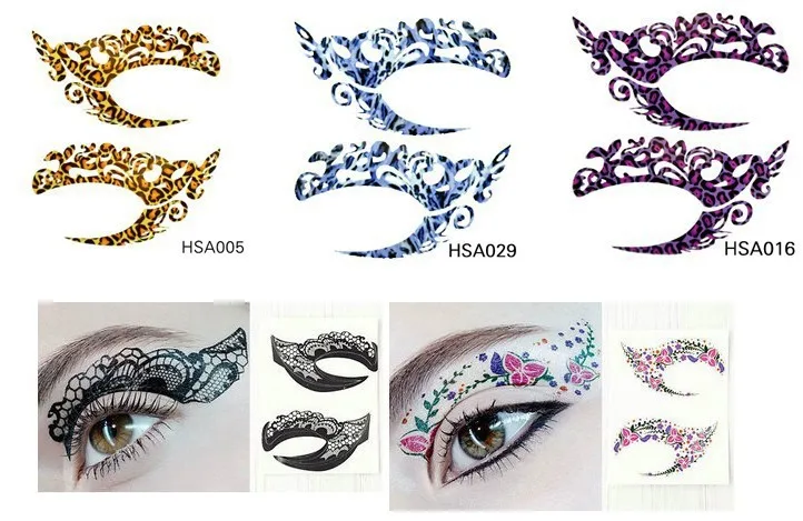 New-fashion-9-designs-makeup-eye-art-tattoos-temporary-stickers-eye ...