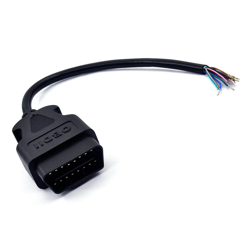 For Elm327 Female Cable Obd2 16pin Male Plug Connector Extension ...