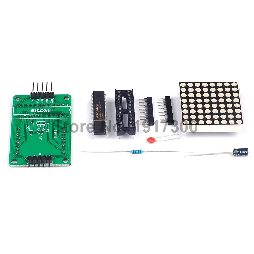 1SET Dot Matrix Display Module DIY Kit MAX7219 SCM Control Module for ...
