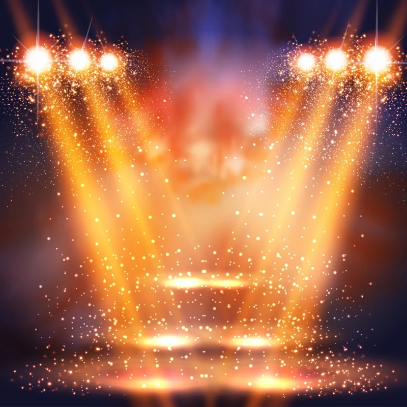 Stage Backdrops For Photography Shiny Brilliant Spotlight Polka Dots ...