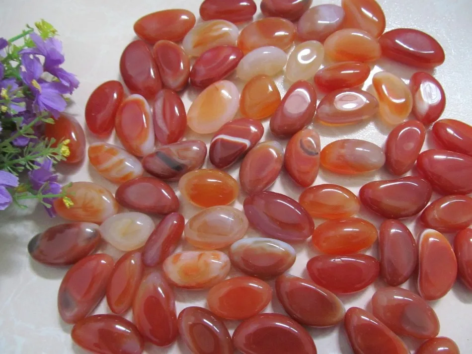 Natural red agate aquarium decoration pot magnet flower crystal fish ...