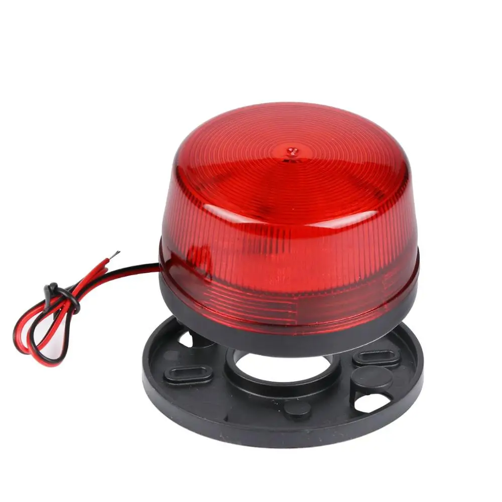 12V Security Alarm Strobe Signal Warn Warning Siren LED Lamp Flashing ...