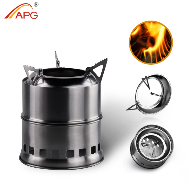 APG Outdoor wood gas wood-burning stove portable folding firewood stove ...