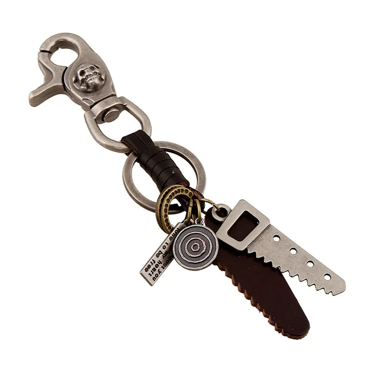 2015 New design individualized jewelry Genuine leather Keychain sweet ...