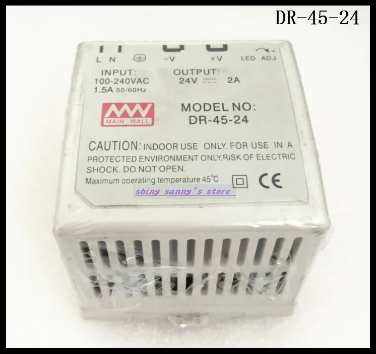 Aliexpress.com : Buy 1Pcs DR 45 24 45W 24V 2A Ac Dc Converter Din Rail ...