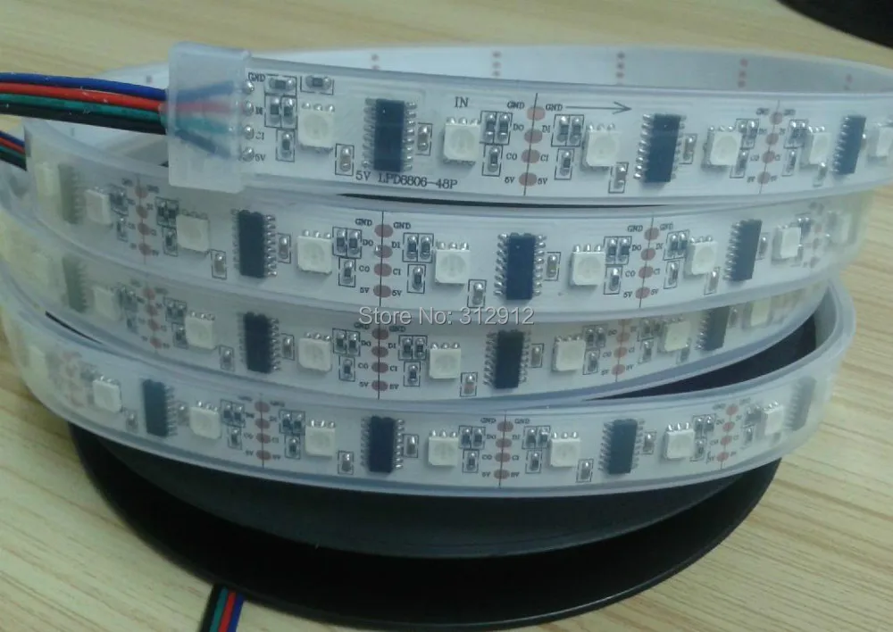 5M DC5V Lpd8806แอดเดรส Pixelled Strip,48Leds/M 24Pcs (48พิกเซล) LPD8806 ...