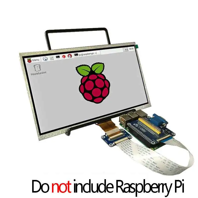 Tela raspberry pi 10.1 polegada, display 1024x600 de 1 polegada e ...