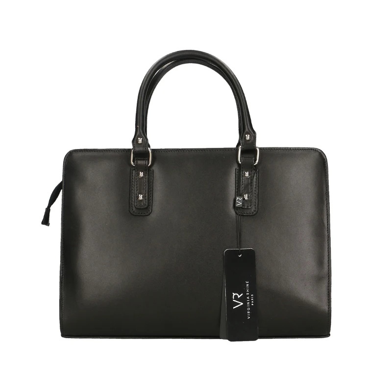 VR Women Solid Handbag Large Capacity Genuine Leather Shoulder Bags ...