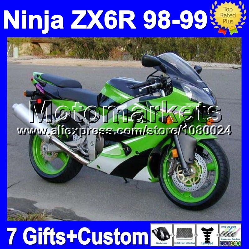 7gifts For KAWASAKI 1998 1999 98 99 ZX6R NINJA green purple MK6129 ...