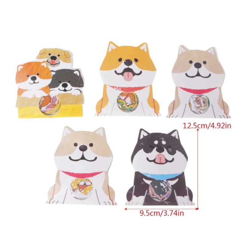 30 Pcs Lovely Cartoon Dogs Sticker Diary Album Postcard Notebook Husky ...
