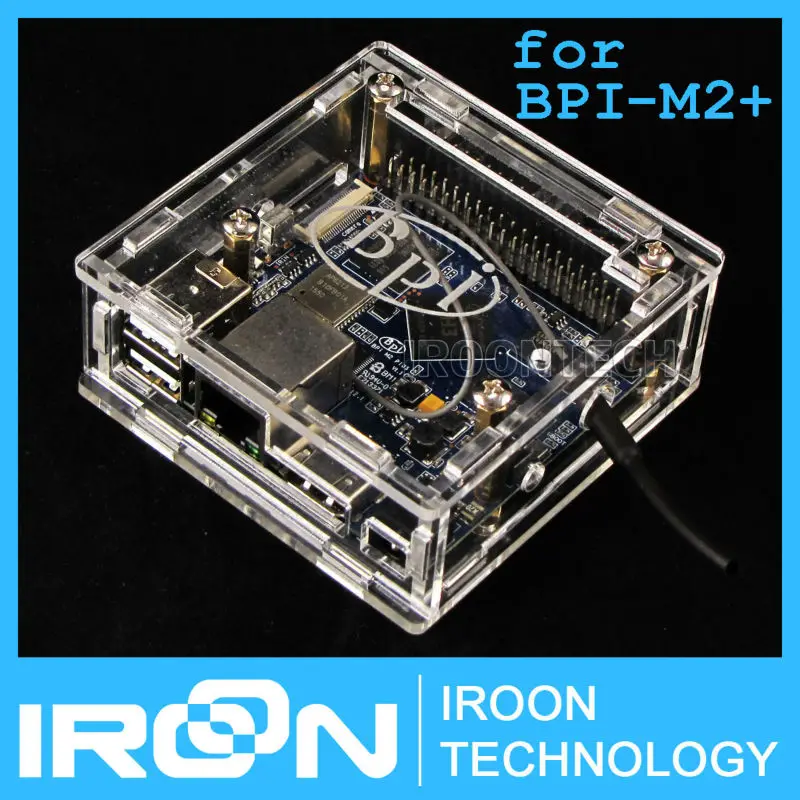 Case A: Banana PI M2+ BPI M2+ case Transparent Clear Acrylic outer box ...