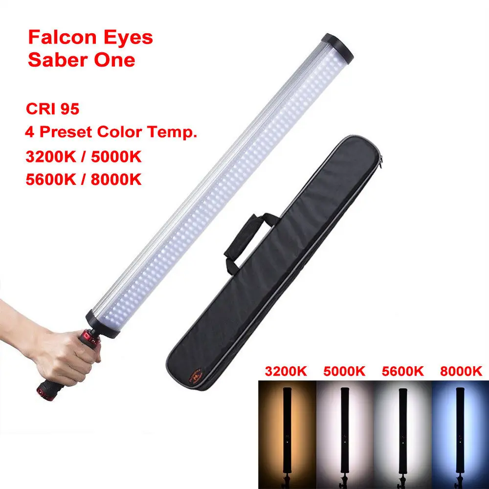Falcon Eyes Saber One LED Video Light 22W High CRI 4 Color Temperatures ...