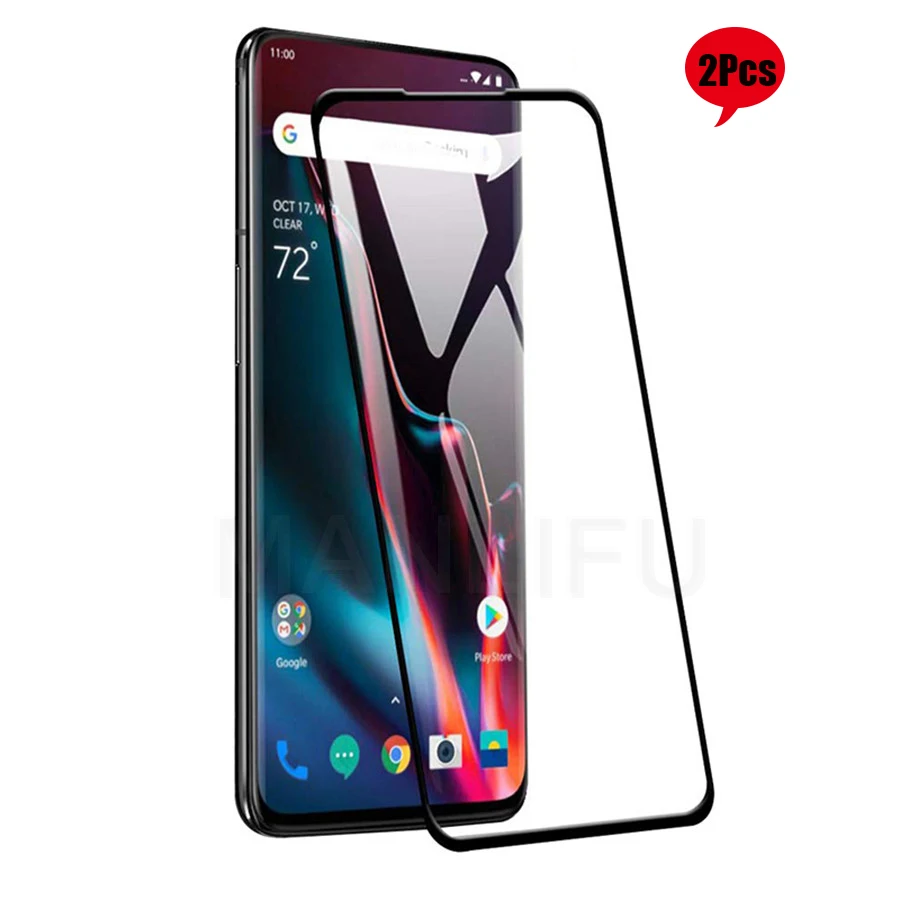 2pcs Tempered Glass For Oneplus 7 Pro 7 Screen Protector Glass Full