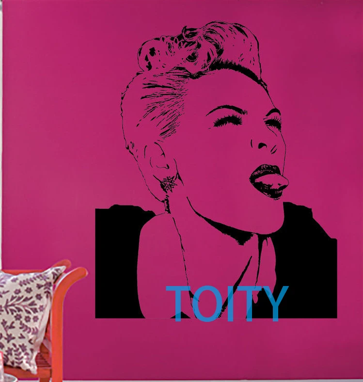 Pink Poster Wall Art Sticker American Singer Decal Popstar Music Vinyl ...