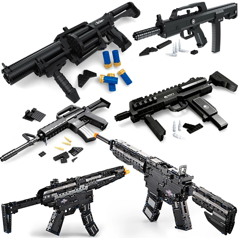 Sniper Rifle compatible Guns SWAT Military weapon pack lot blocks Model ...