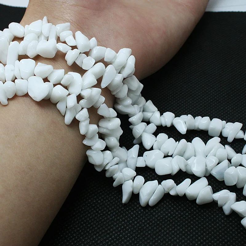 New Arrival! 5 8mm Natural White Porcelain Stone Freeform Gravel Stone ...