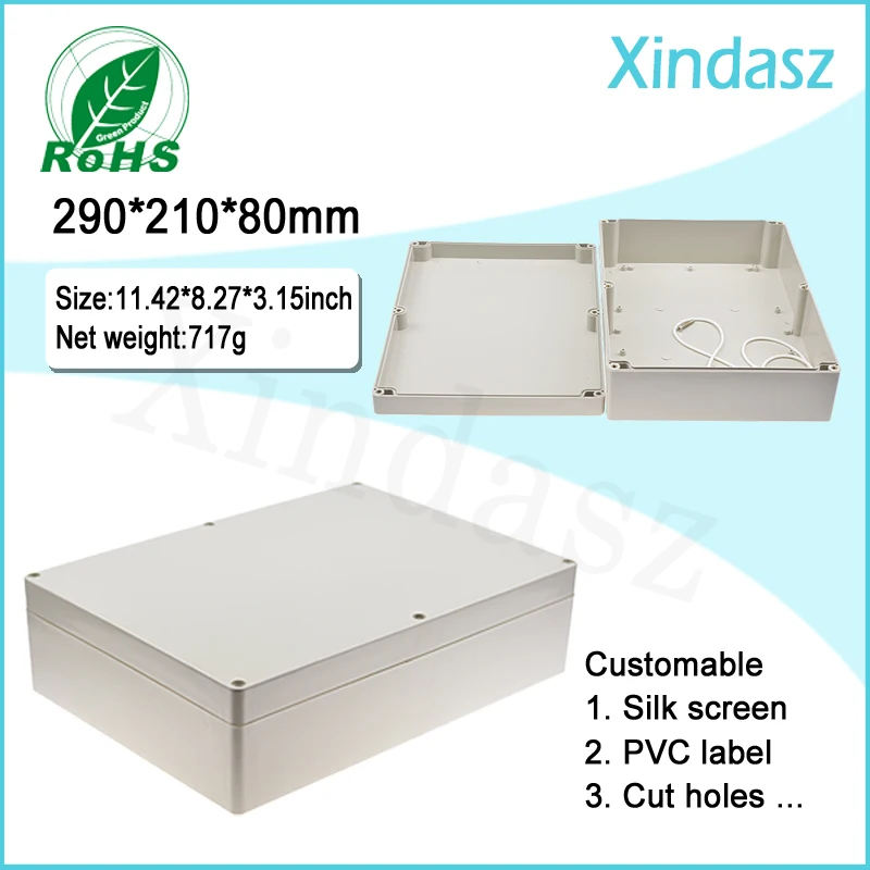 290*210*80mm Plastic Electrical Enclosure Waterproof Electric Boxes ...