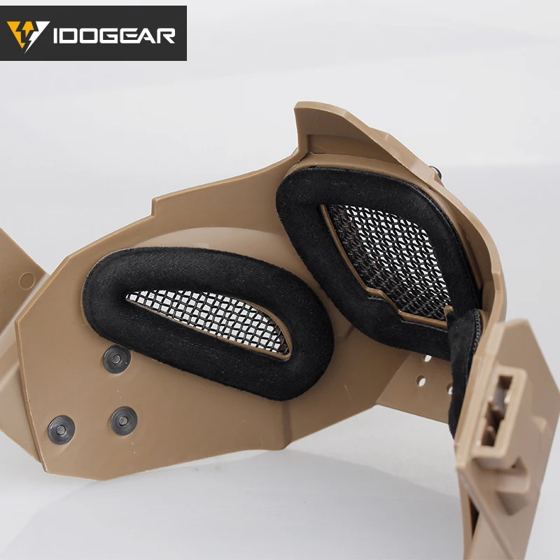 TMC JAY Fast Mask Half Face Combat Gear Airsoft Duty Adjustable ...