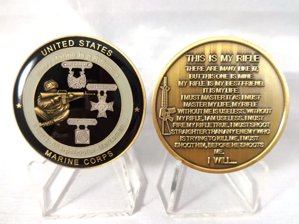 Custom-coins-hot-sales-USMC-Marksman-Challenge-Coin-Marine-Corp-High ...