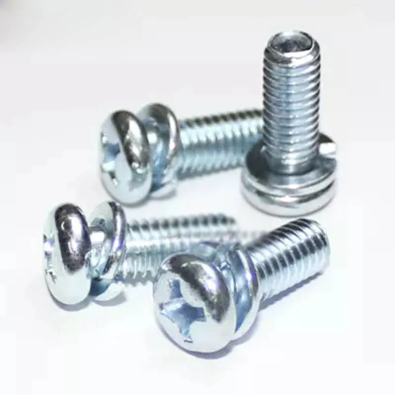 M4 Phillips Pan Head Screw With Washer Bolts Sems Screws Carbon Steel ...