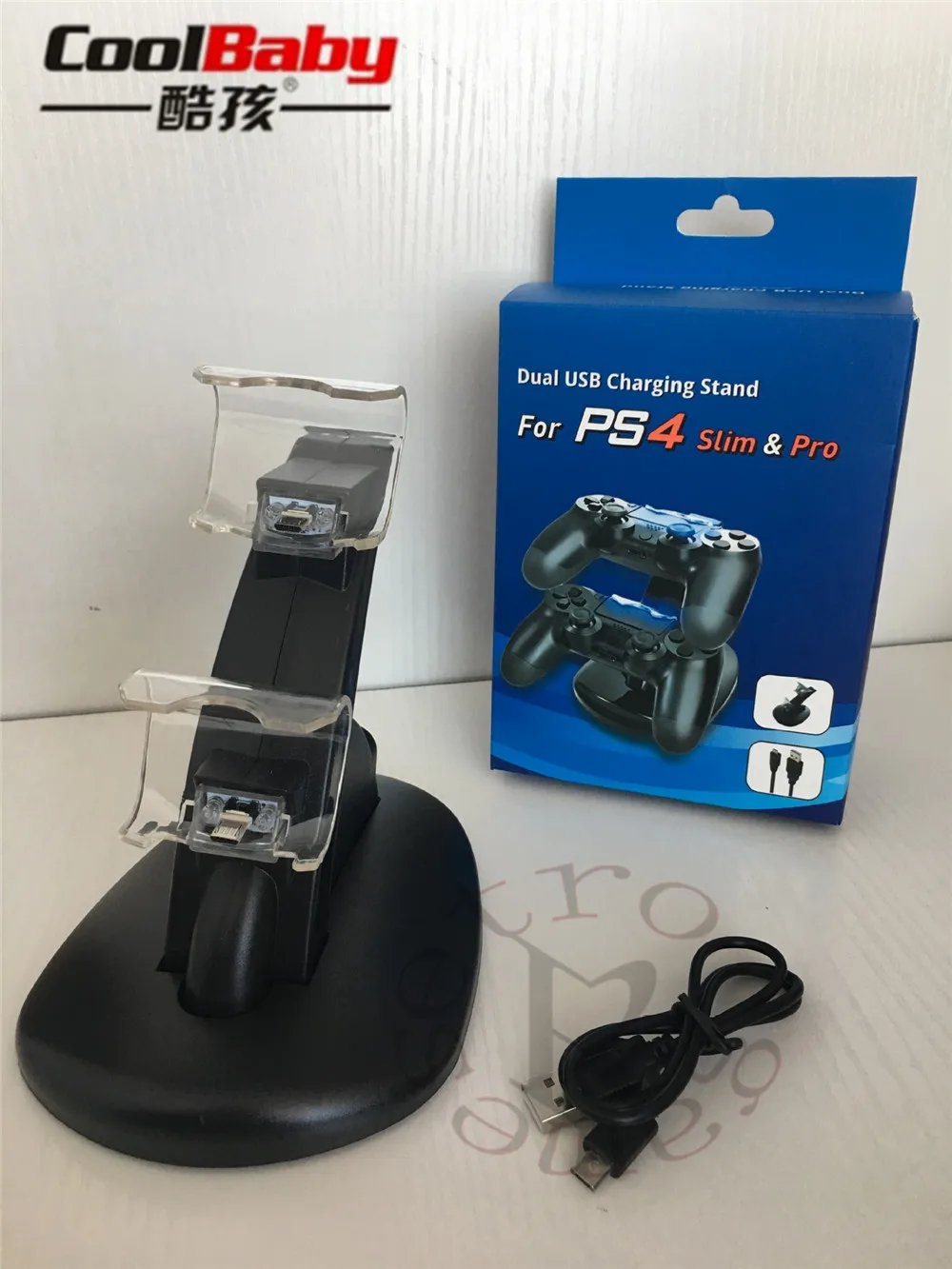 LED Dual USB Charging Dock Docking Charger Cradle Charging Station Game ...