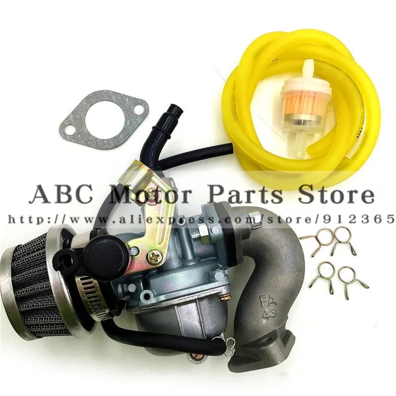 PZ19-19mm-PZ22-22mm-Cable-Choke-CarburetorWith-fuel-hose-air-filter-oil ...