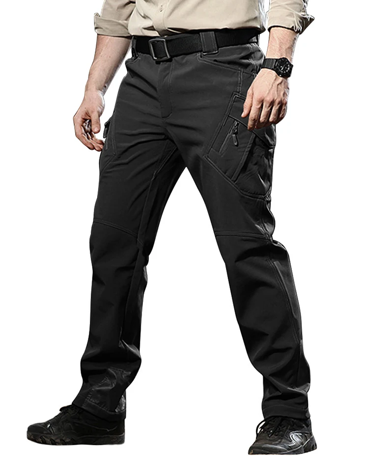 TACVASEN IX9 Мужская зимняя тактическая одежда повседневные брюки-карго военные тепловые ...