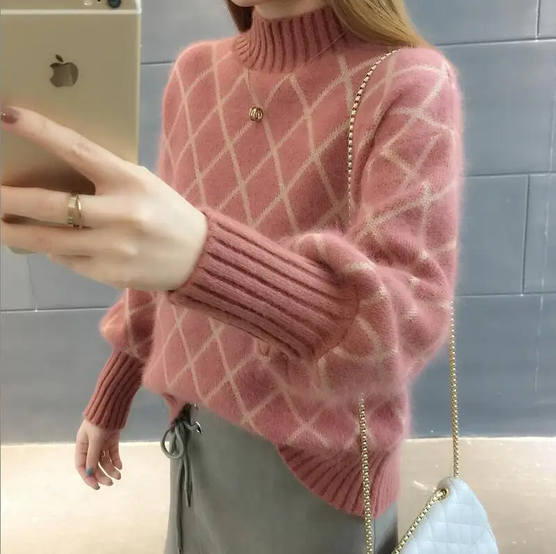 Sweaters Fashion 2018 Women Turtleneck Female Cashmere Sweater Vintage