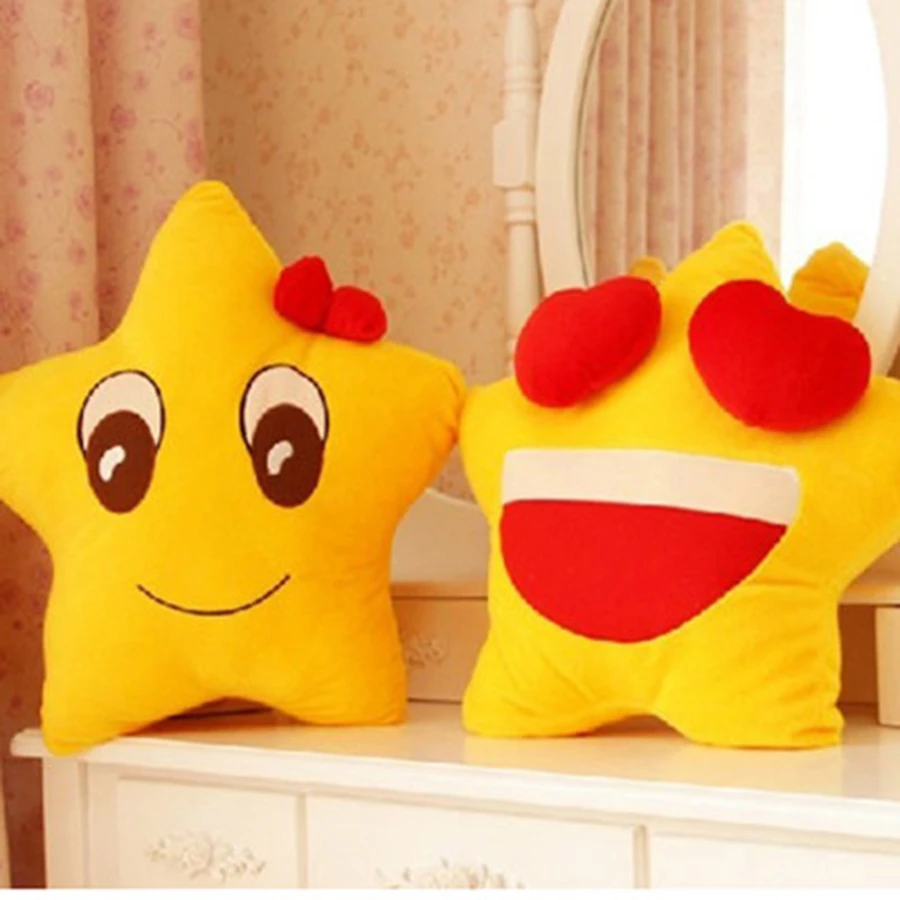 Kawaii Star Stuffed Animal Plush Toy Creative Plush Pillow Star Toy ...