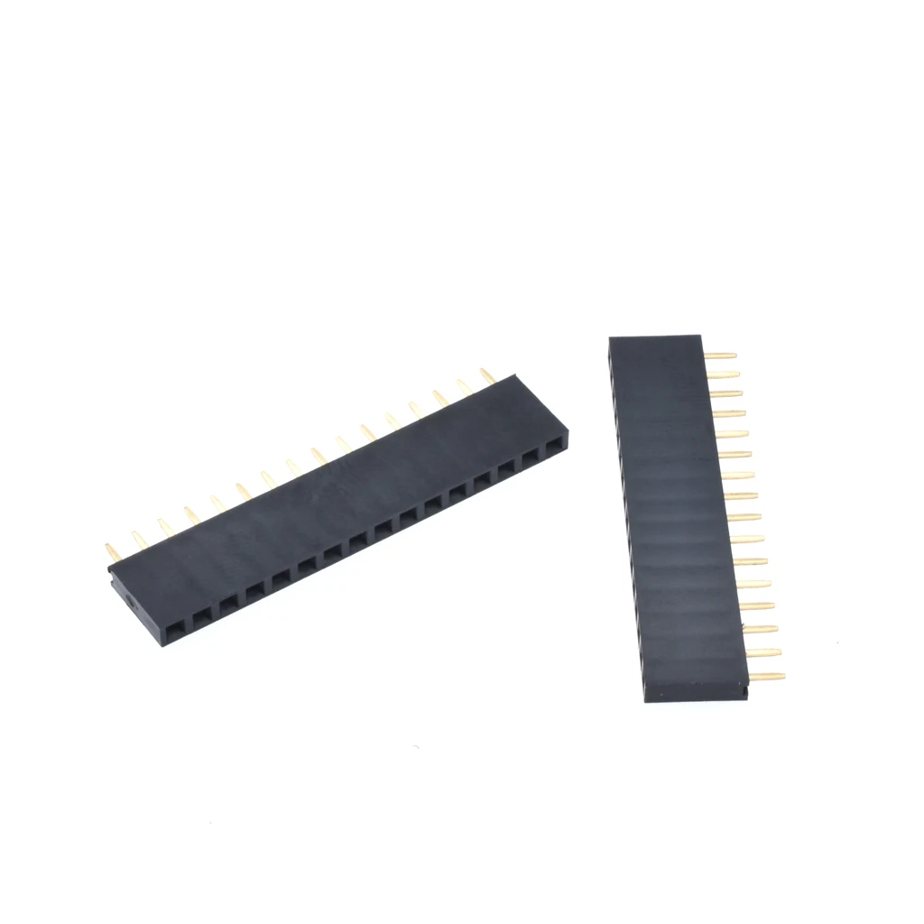 50 Pcs Pitch 2.54mm 1*16 Pin Female Single Row Pin Header 1602 Lcd ...