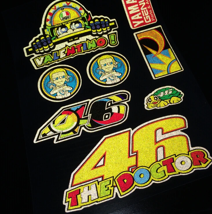 8pieces-set-valentino-rossi-moto-stickers-valentino-46-adesivo-moto-for ...
