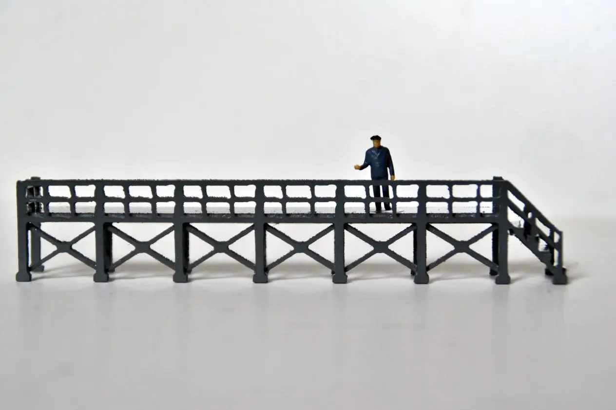 2pcs HO Scale Train model construction scene sand table railway ...