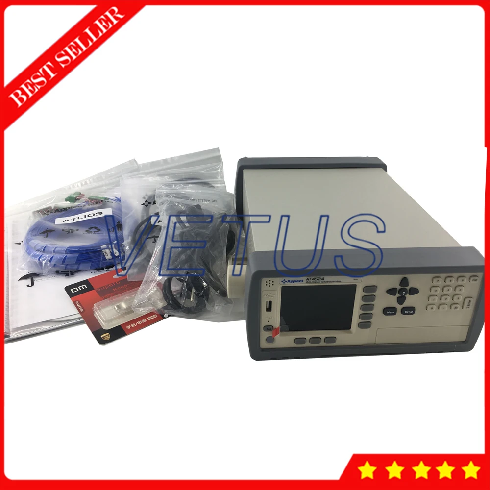 At4524 24 Channels Temperature Meter Data Logger Lcd Display ...