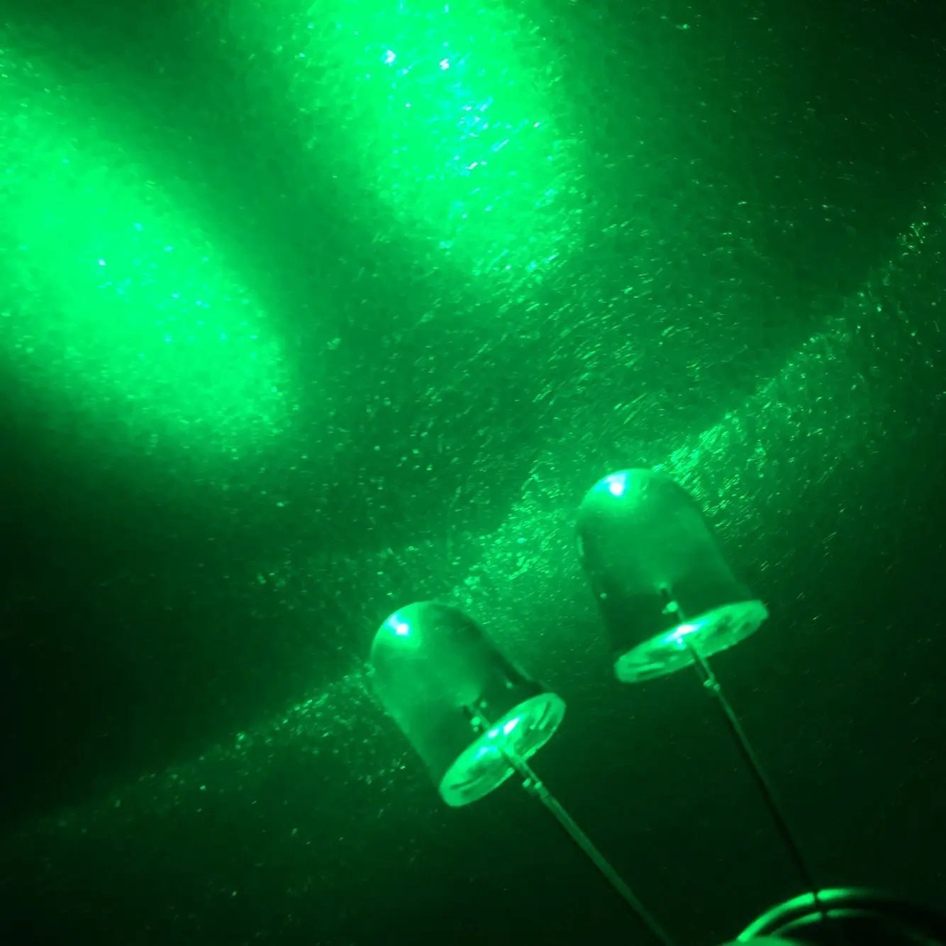 250PCS 10mm LED Green Transparent Lamp bead 24000mcd 3V F10 Ultra ...