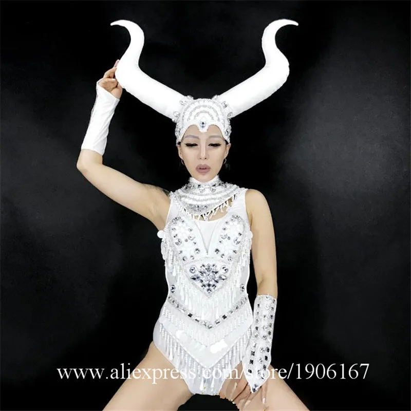 Ballroom Dancer Singer Costumes Dj Sexy Women Stage Show Wears Clothe