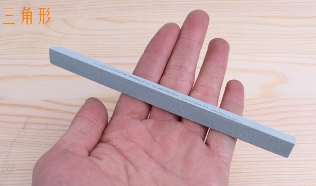 6" 150mm Triangular Oilstone With Base Grindstone Whetstone Stone Set ...