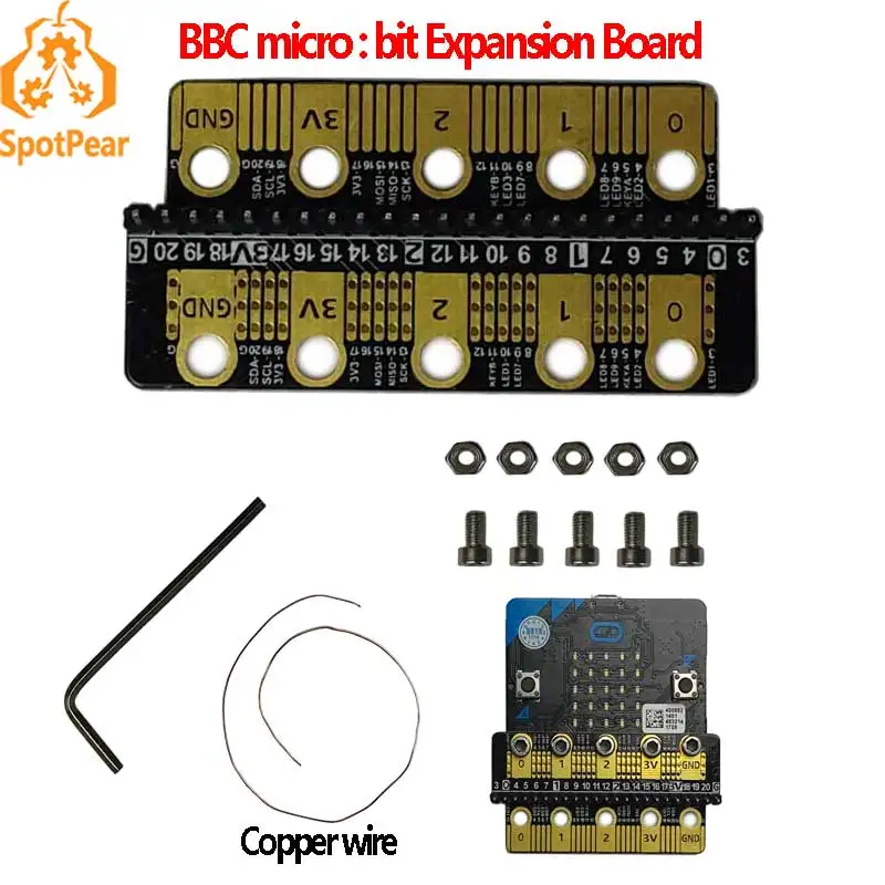 BBC-micro-bit-GPIO-Expansion-board-A-with-Screws-and-Tool-you-can-start ...