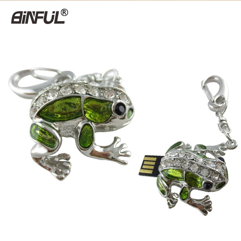 Diamond-Cute-Frog-USB-Flash-Drive-64GB-32GB-Diamond-Pen-Drive-16GB-8GB ...