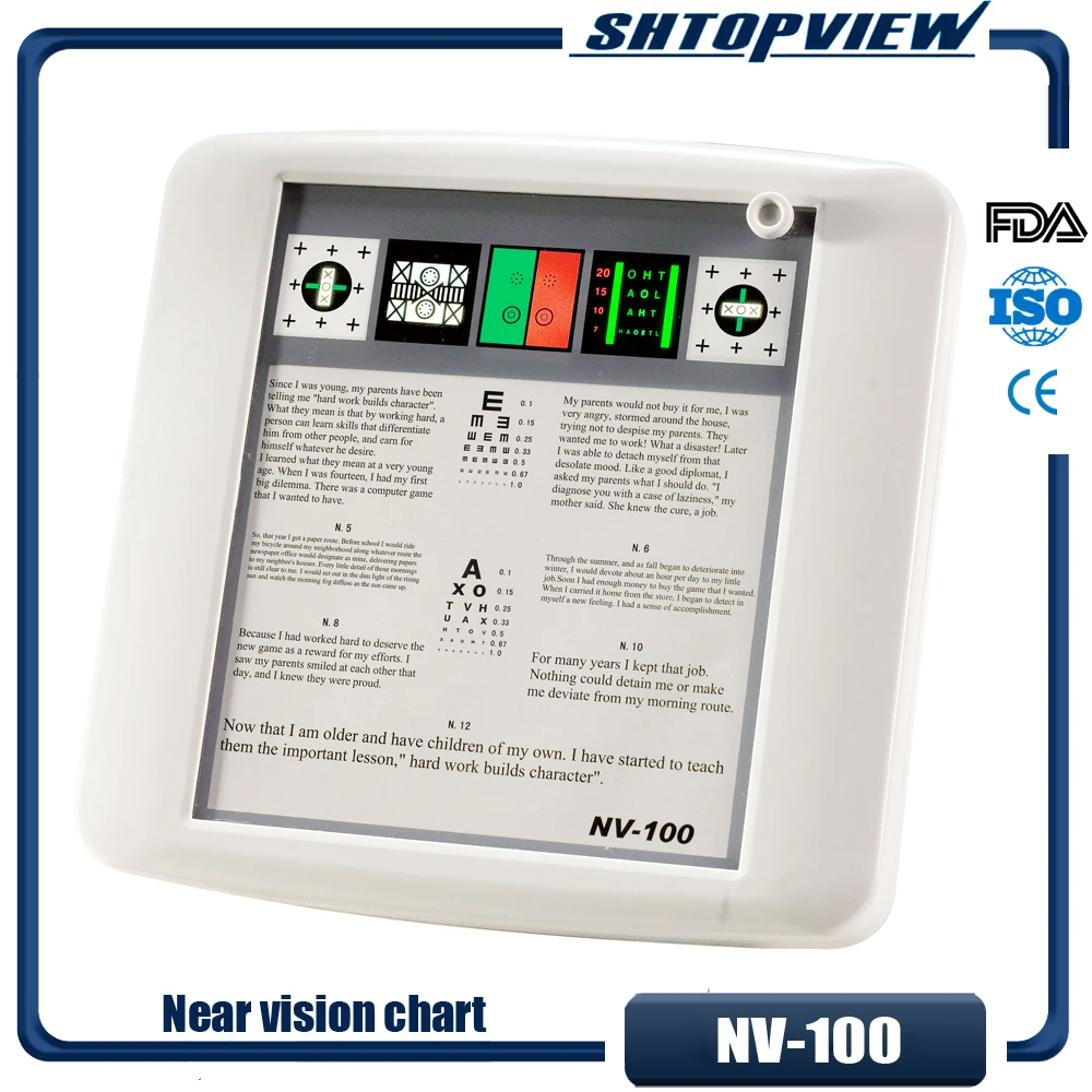 NV 100 LED Multi Function Near Visual Acuity Chart Near Vision Tester nv-100-led-multi-function-near-visual-acuity-chart-near-vision-tester