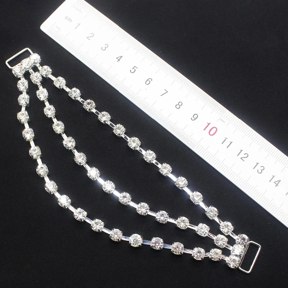 4 Pçs/lote Conectores Strass Biquíni Fivelas de Diamante Fivela de ...