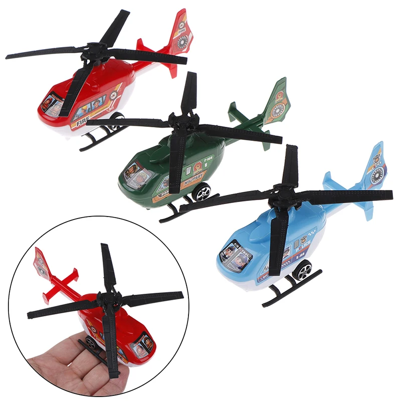 2PC Small Rotating Propeller Airplane Kids Playing Games Toys Pull Back ...