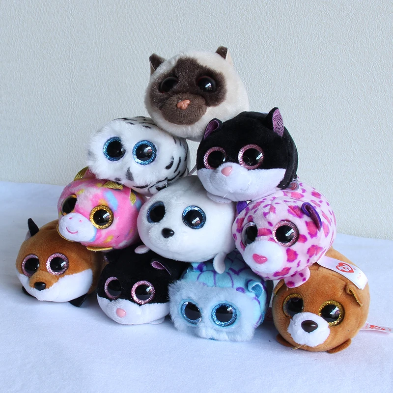 10CM Mini Original Ty Plush Toys Beanie Boos Big Eyes fox unicorn ...