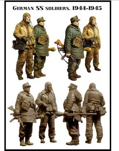 1/35 Scale German Flag Guard Team Grenadiers Figure Resin Model Kit ...