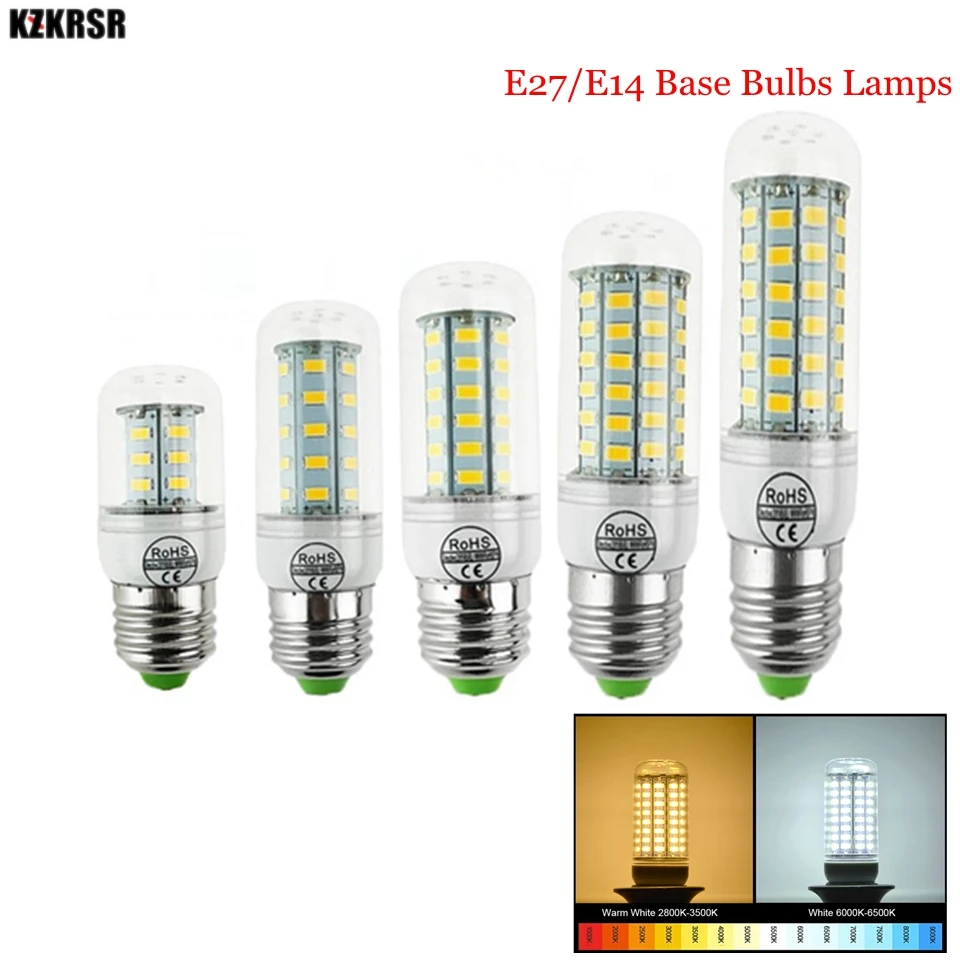 E27 LED Bulbs E14 Led Lamps AC220V SMD5730 24/36/48 Leds Energy Saving ...