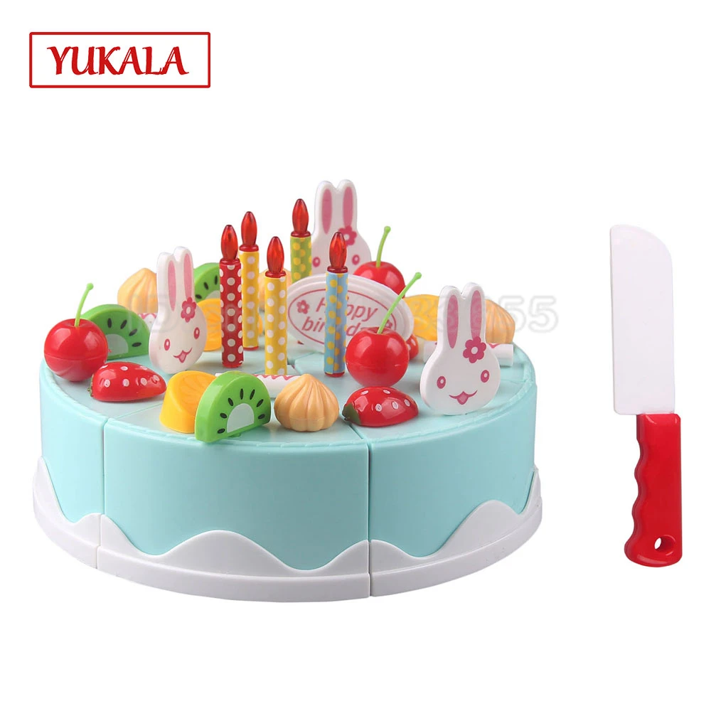 38pcs Children Kids Early Educational Classic Toy Birthday Cake Toy Diy ...