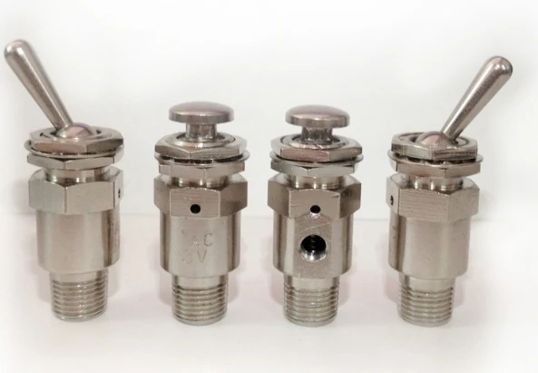 Koganei type manual valve mechanical air valve pneumatic valve button ...