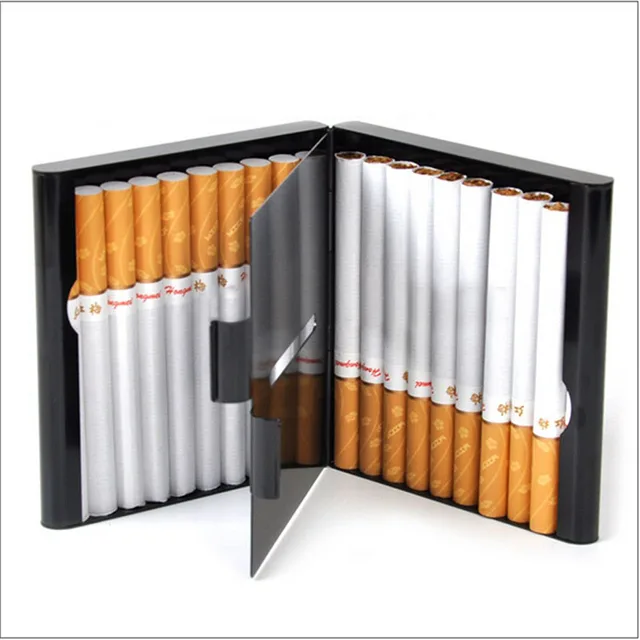 20 Cigarettes Storage Case Box Aluminum Alloy Tobacco Container Holder ...