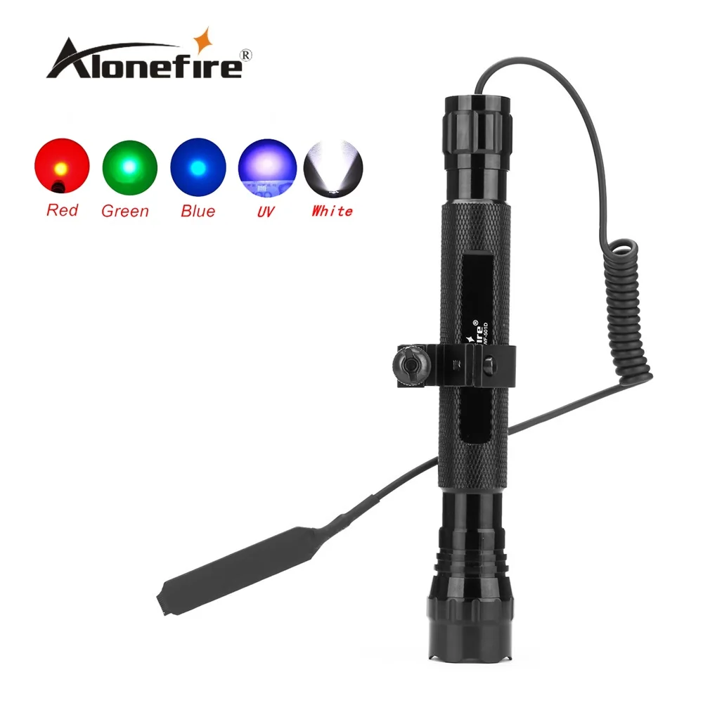 501d 1set Gun Torch Bright Led Flashlight Light Torch Tactical Flashlight Lamp Gun Mount