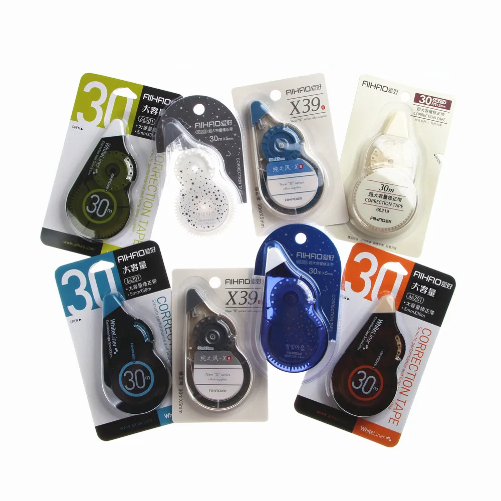 Correction Tapes, 6m / 25mm / 30m Long White Sticker Study School ...