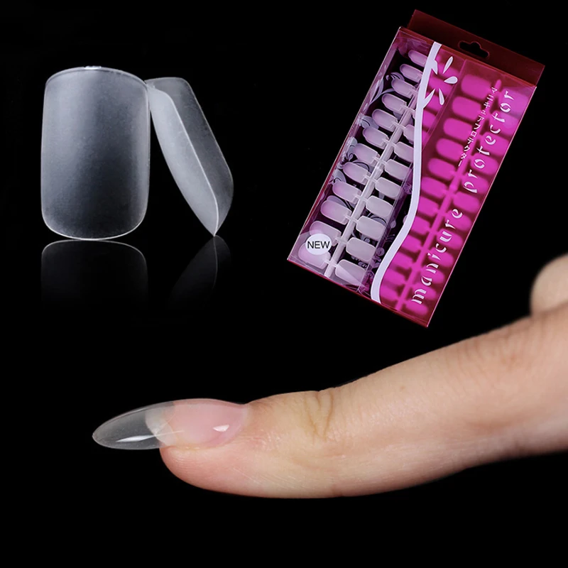 288Pcs 12 Sizes Small Beauty Oval False Nails Short Full Cover Fake ...